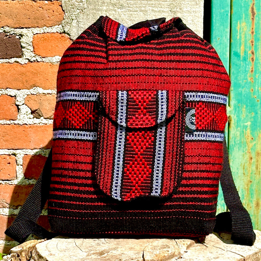 Red Classic Mexican Backpack - "Salina Cruz" – Orizaba Original