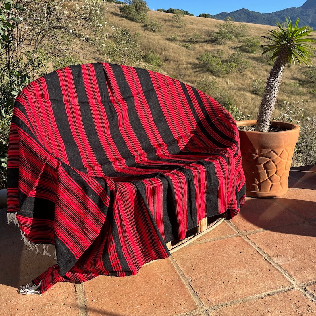 Red & Black Sarape - "Buenavista" – Orizaba Original