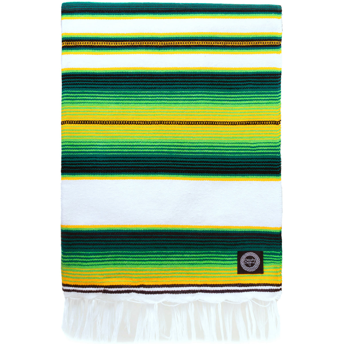 Green & White Serape - "Ensenada" – Orizaba Original